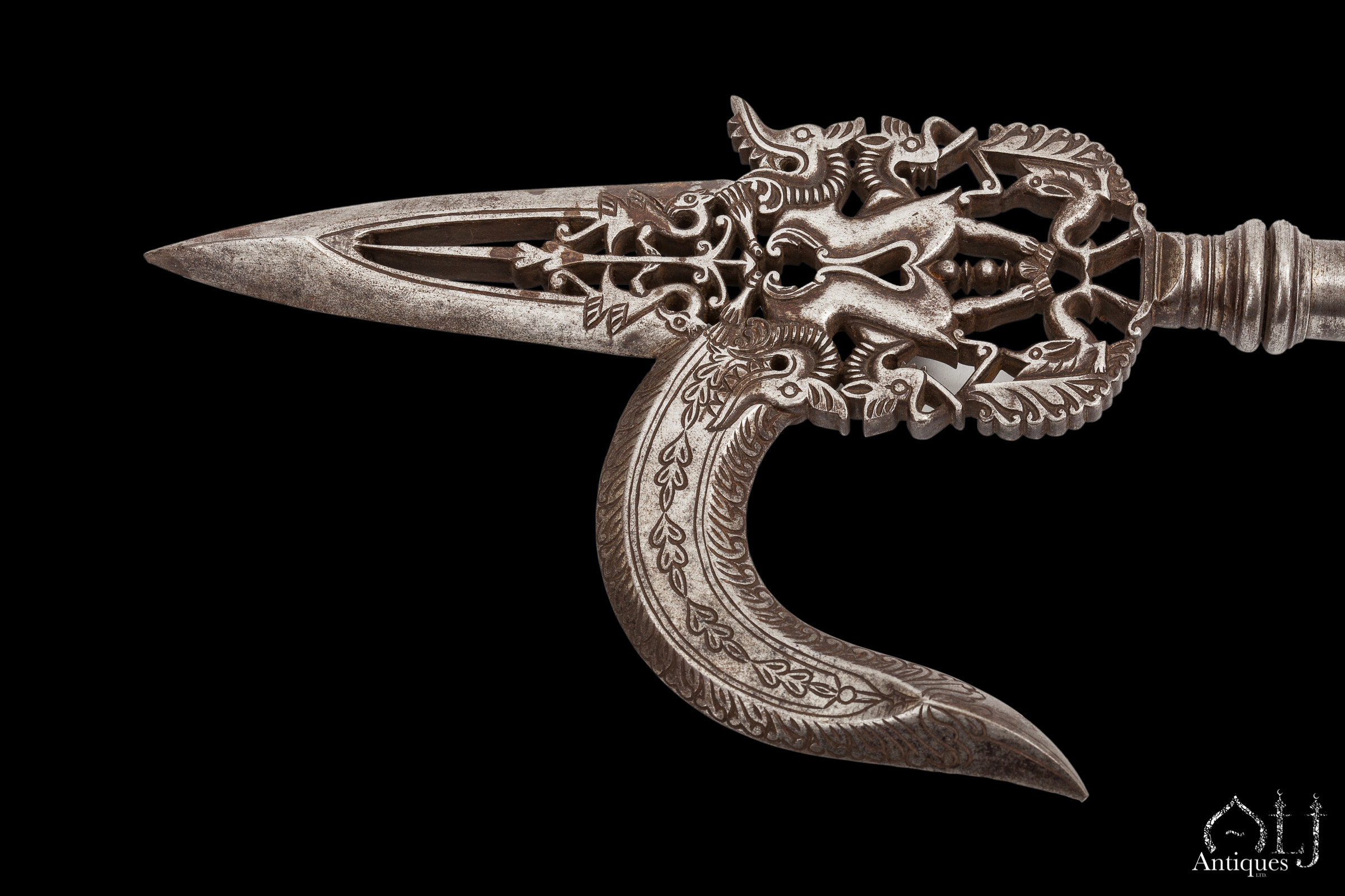 Indian Arms And Armour, A Fine Indian Steel and Brass Elephant Goad ...