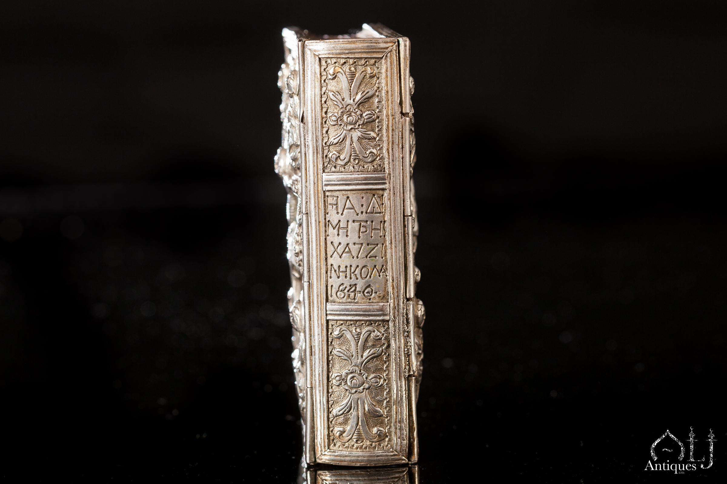Greek Silver, An Important Ottoman Greek Gospel with Repousse Silver ...