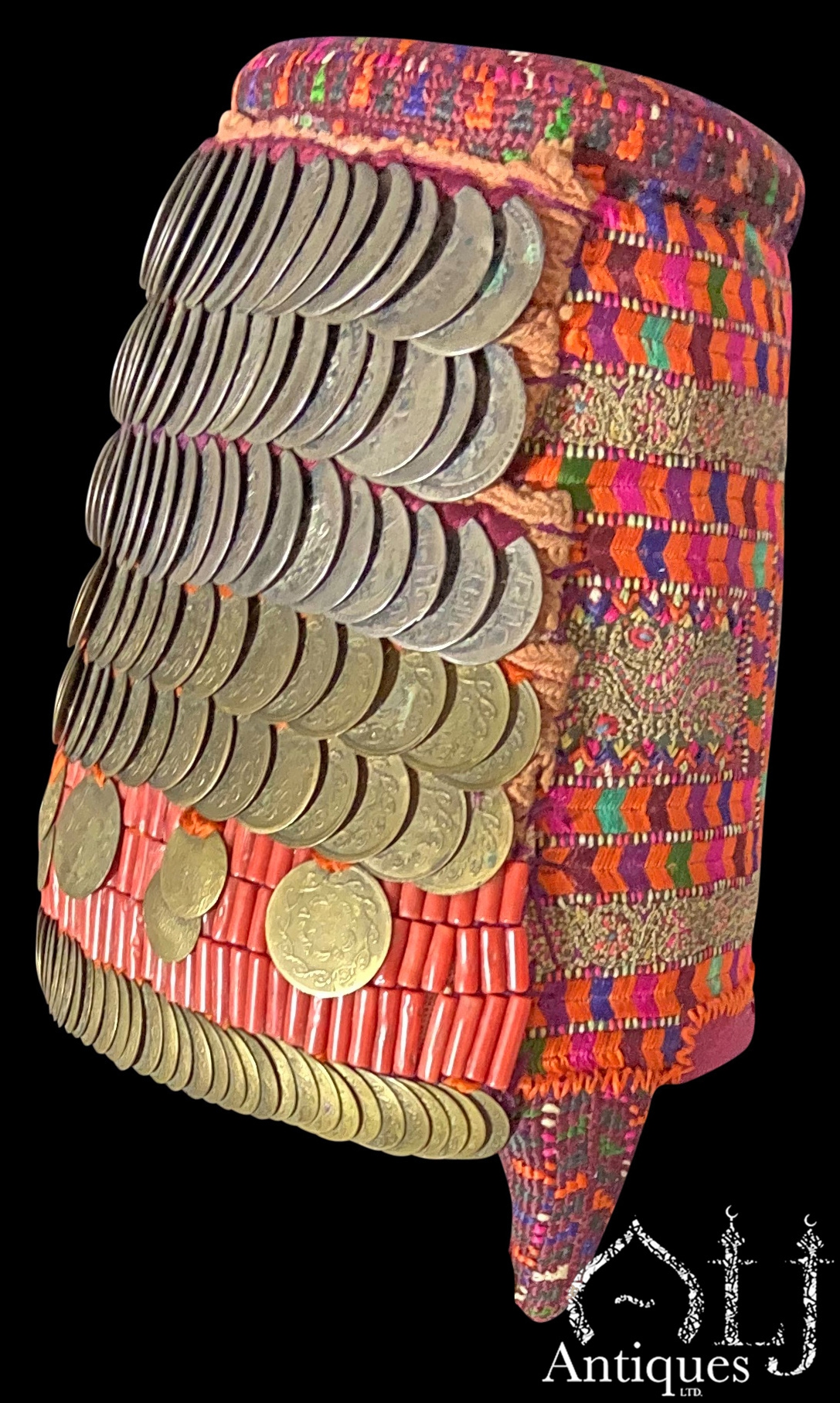 Shatweh (Married Woman’s Headdress) Adorned with Bride Wealth Coins ...