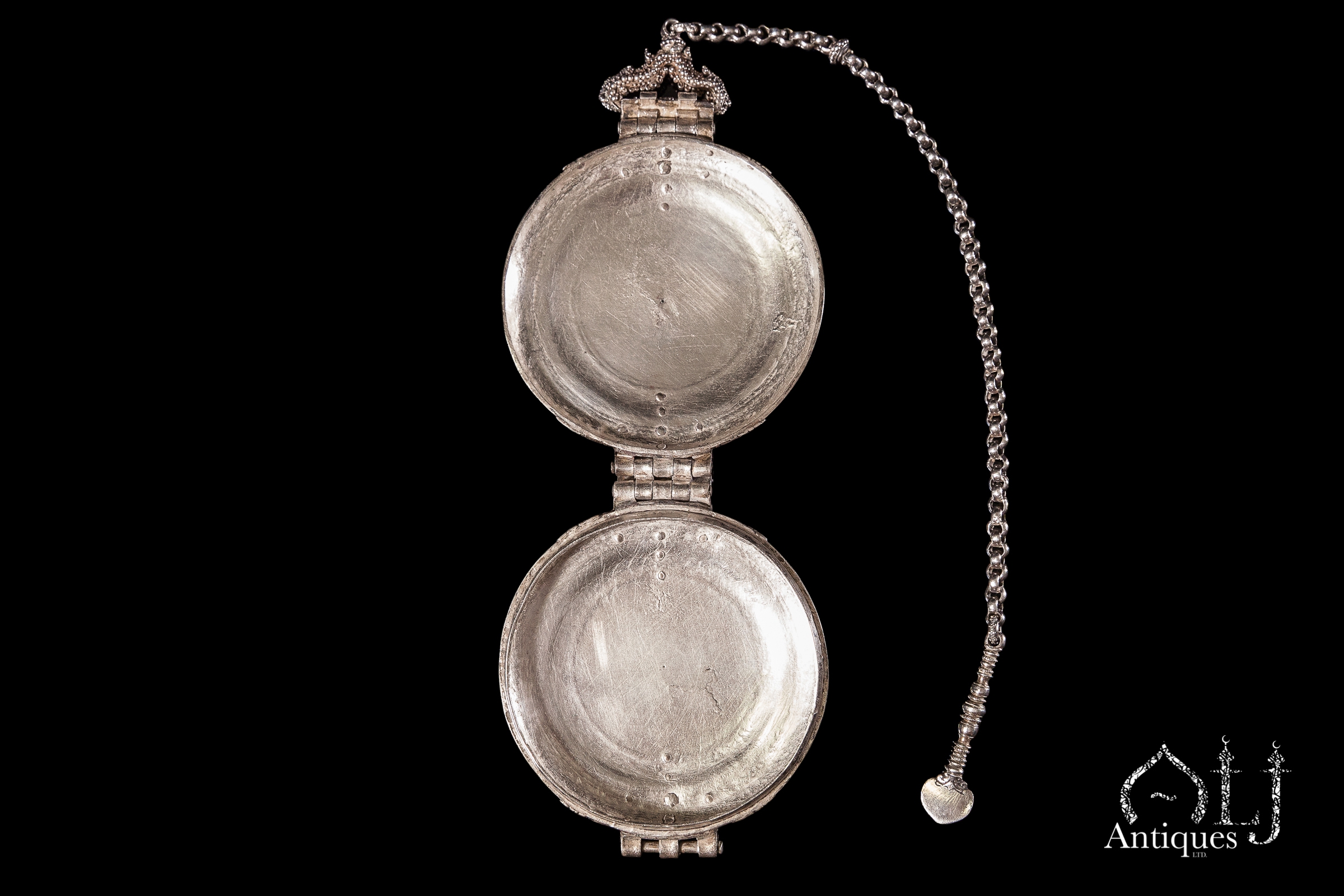 Sinhalese Betel Lime Container, A Rare Silver Betel Lime Box or ...