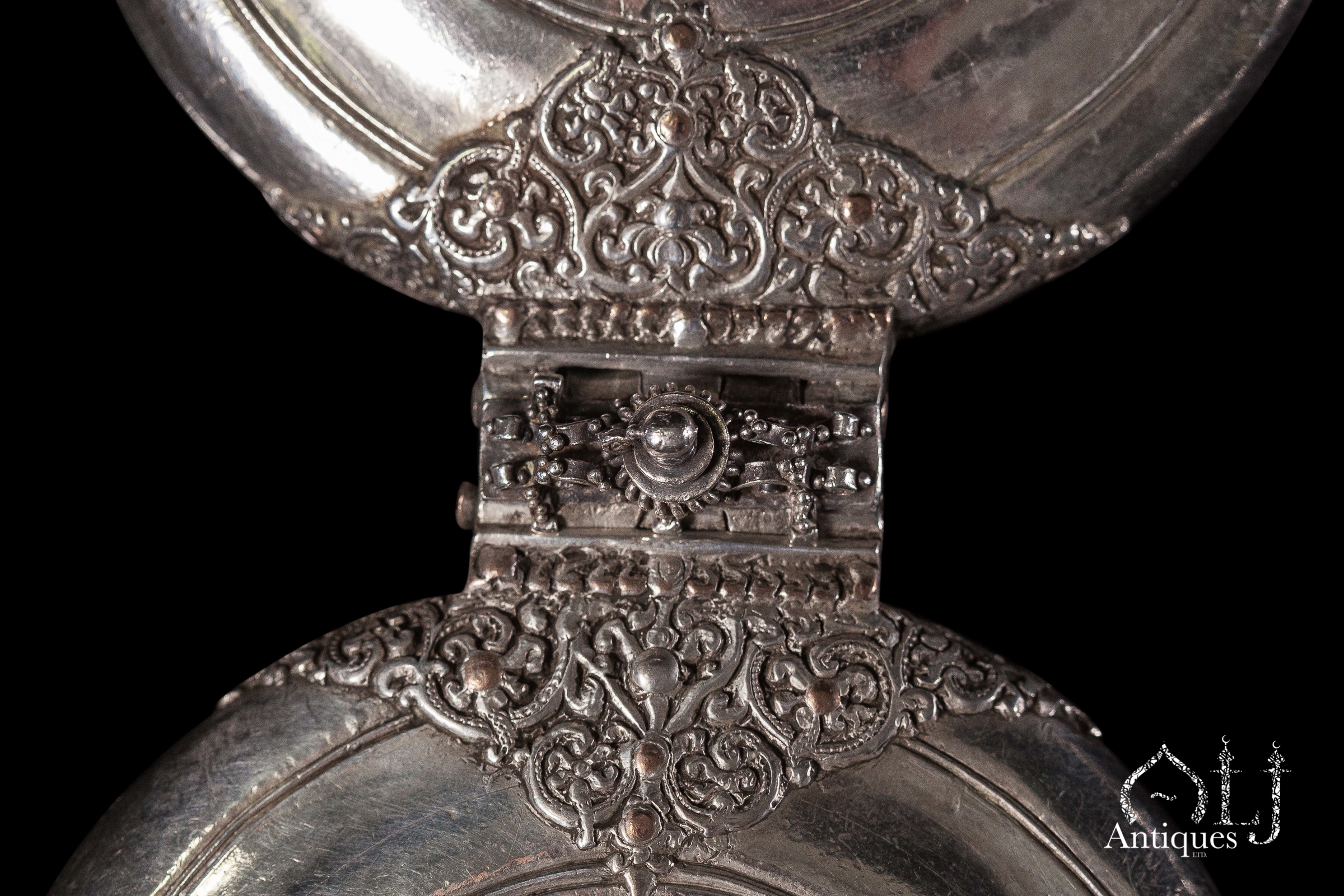 Sinhalese Betel Lime Container, A Rare Silver Betel Lime Box or ...