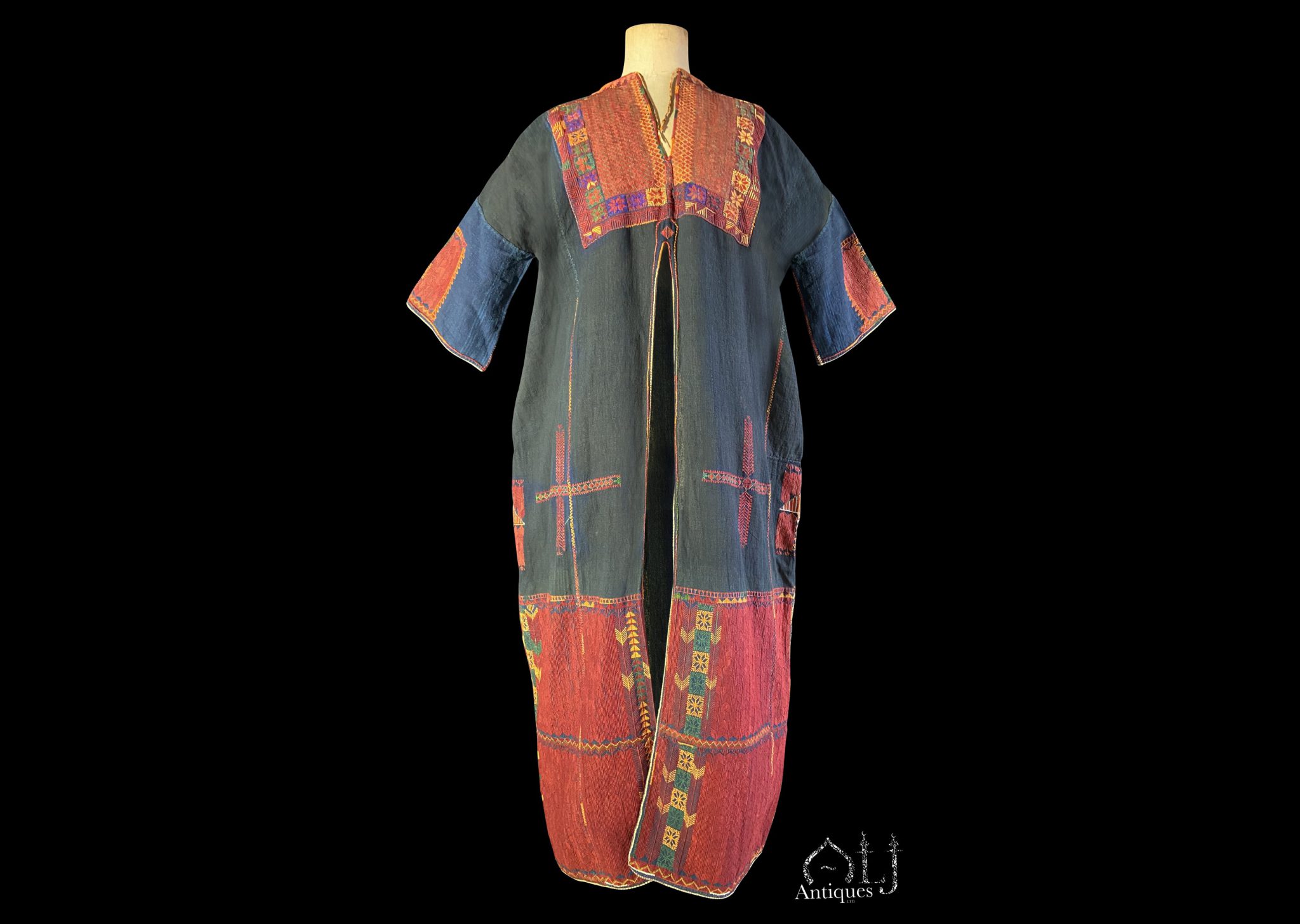 Palestinian Costumes, An Exceptionally Rare Wedding Coat Dress ...