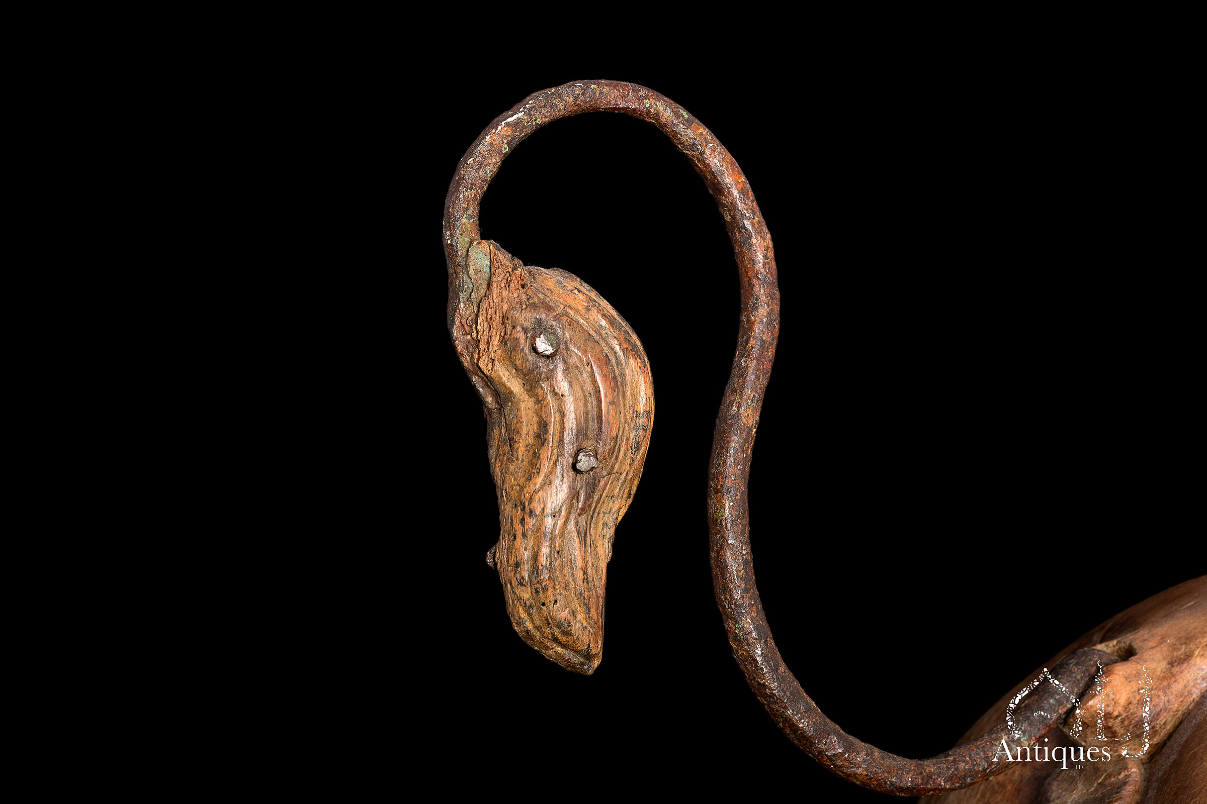 A Large Finely Carved Wooden Processional Sculpture Depicting a ...